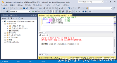 SQL Server - bit型の列で min, max 演算子を使用する